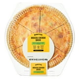 Marketside Broccoli Cheddar Quiche, 24 oz with Flaky Crust, Broccoli ...