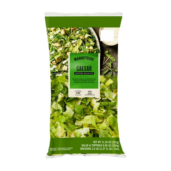 Marketside Caesar Chopped Salad Kit 8.8 oz Bag with Romaine Lettuce ...