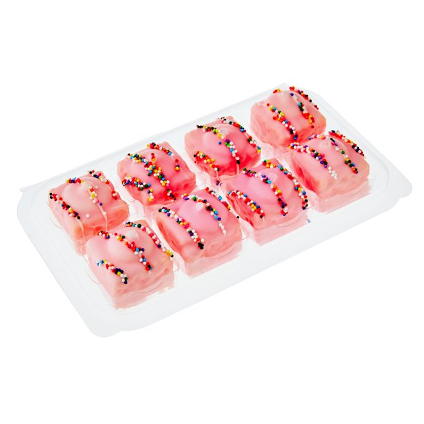 Marketside Vanilla Celebration Cake Squares, 6.6 oz, 8 Count - Walmart ...