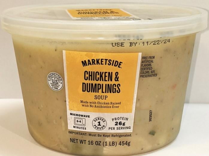 Marketside Chicken & Dumplings Soup, Fresh Deli Soup, 16 oz Cup ...