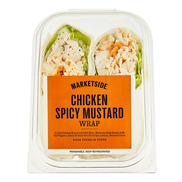Marketside Chicken Spicy Mustard Wrap, 1 ct - Walmart.com