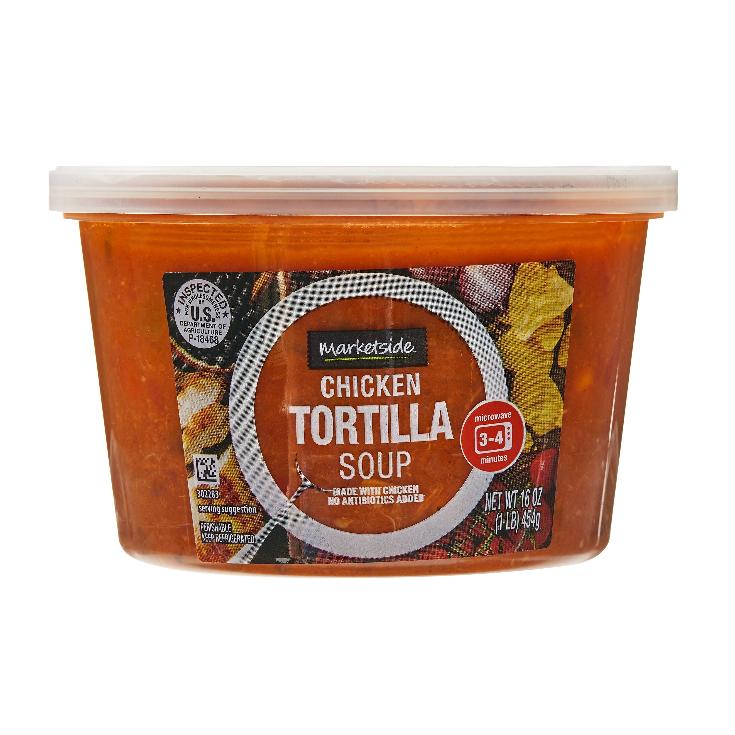 Marketside Chicken Tortilla Soup, Fresh Deli Soup, 16 oz Cup - Walmart.com