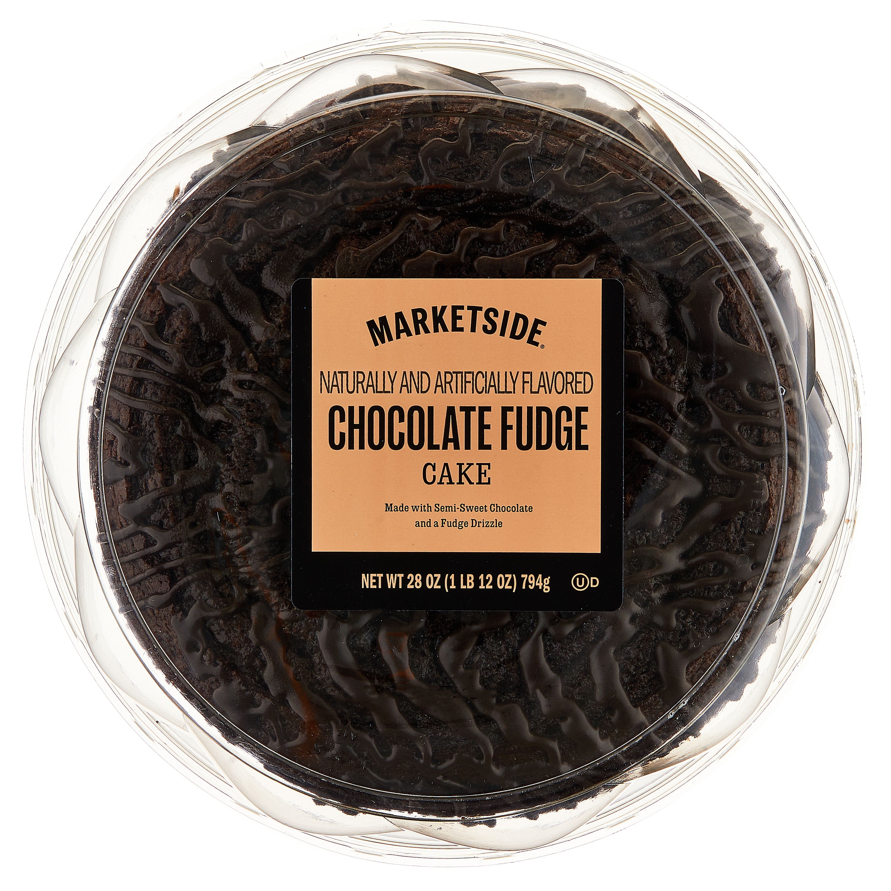 Marketside Chocolate Fudge Creme Cake, 28 oz (Shelf Stable) - Walmart ...