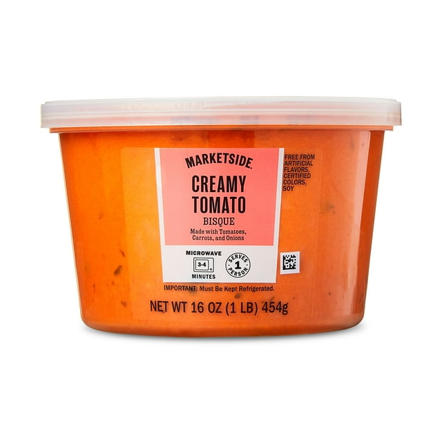 Marketside Creamy Tomato Bisque, Fresh Deli Soup, 16 oz Cup - Walmart.com