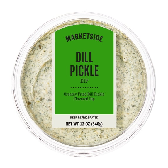Marketside Dill Pickle Dip 12 oz Refillable Plastic Tub Refrigerated ...