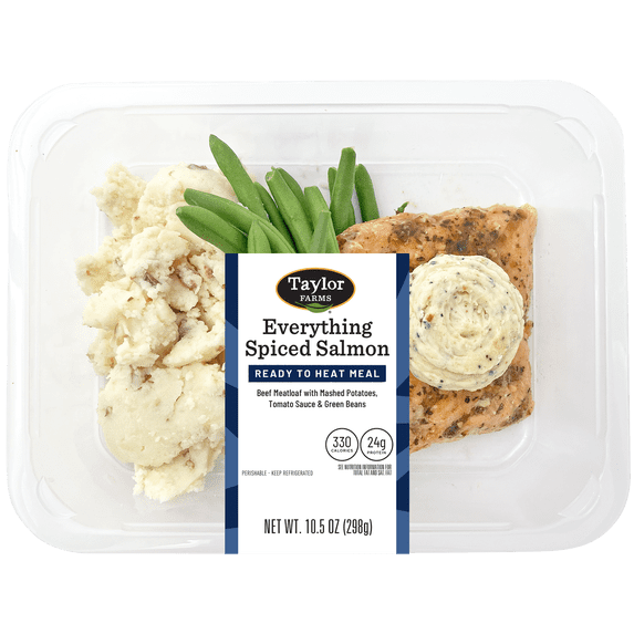 Marketside Fresh Spiced Salmon with Mashed Potatoes and Green Beans 12 ...