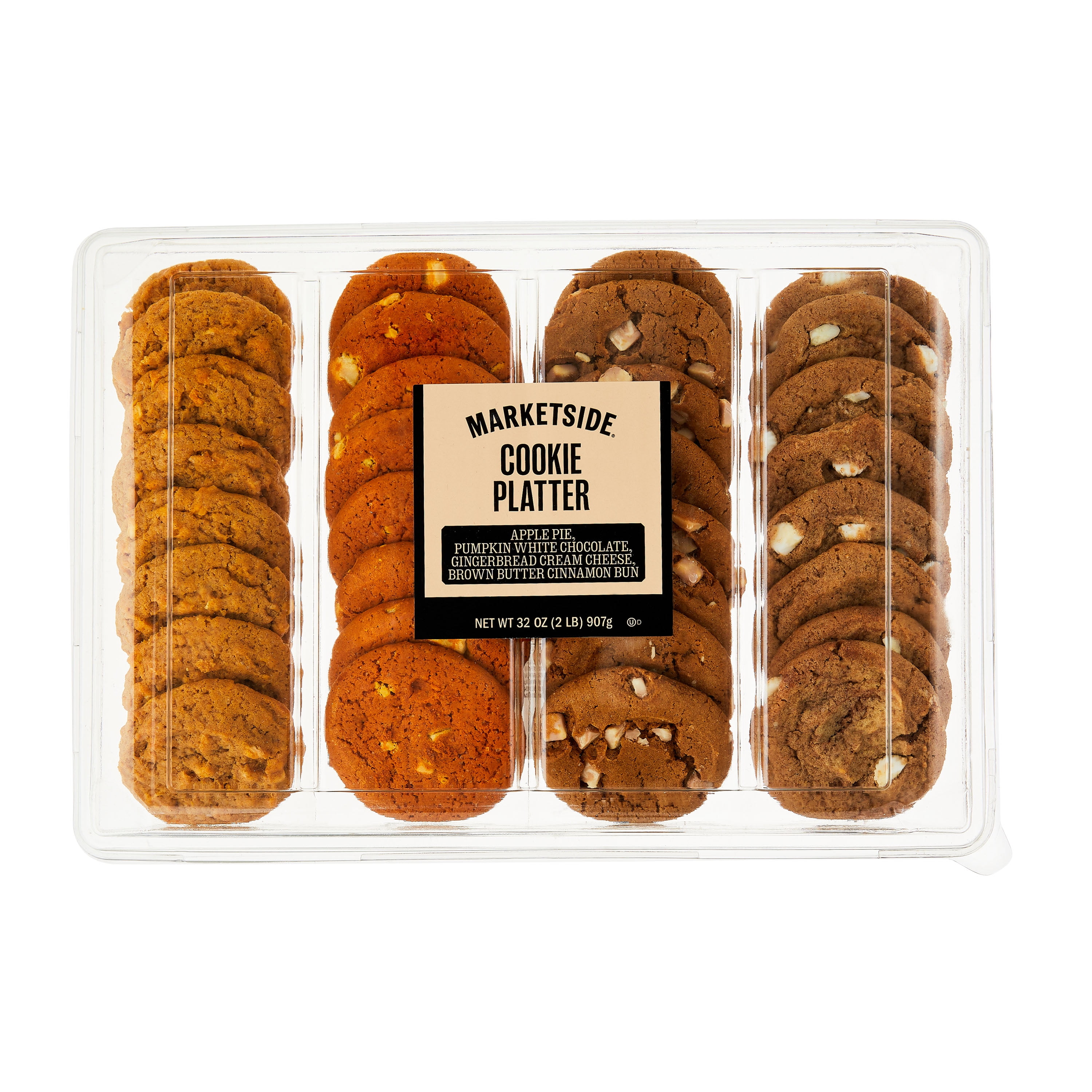 Marketside Fall Bakery Cookie Platter, 32 oz, 32 Count, Soft Baked ...
