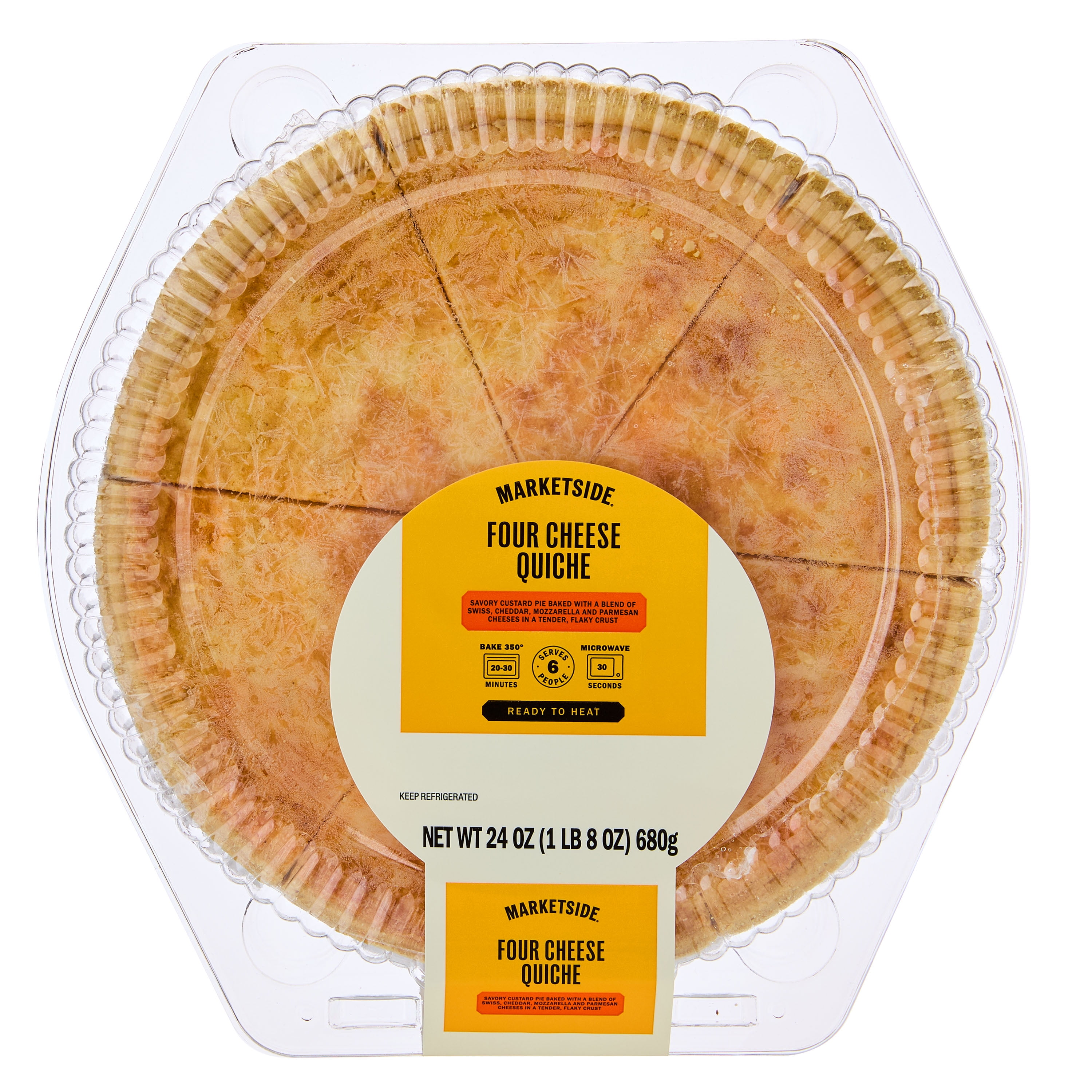 Marketside Four Cheese Creamy Quiche, 24 oz - Walmart.com