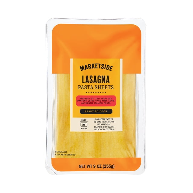 Marketside Lasagna Sheets - Premium pasta for supermarkets - Walmart ...