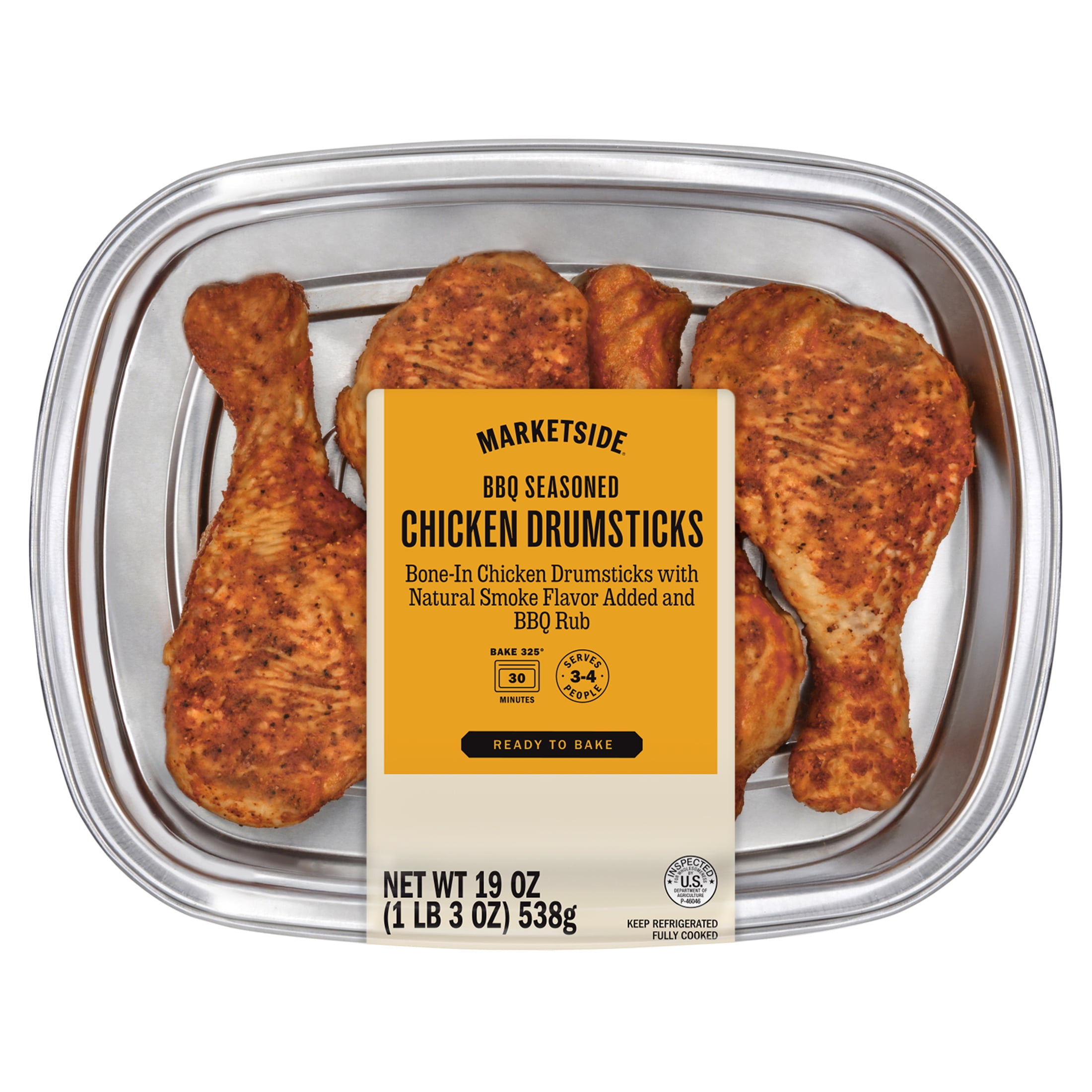 Marketside Fresh Never Frozen Prepared Meal Ready to Bake BBQ Chicken ...
