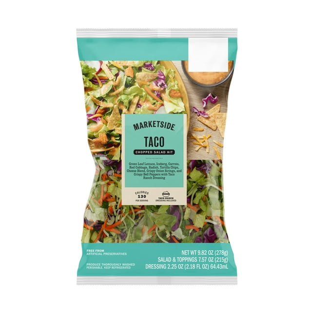 Marketside Fresh Taco Salad Kit, 9.83 oz Bag - Walmart.com