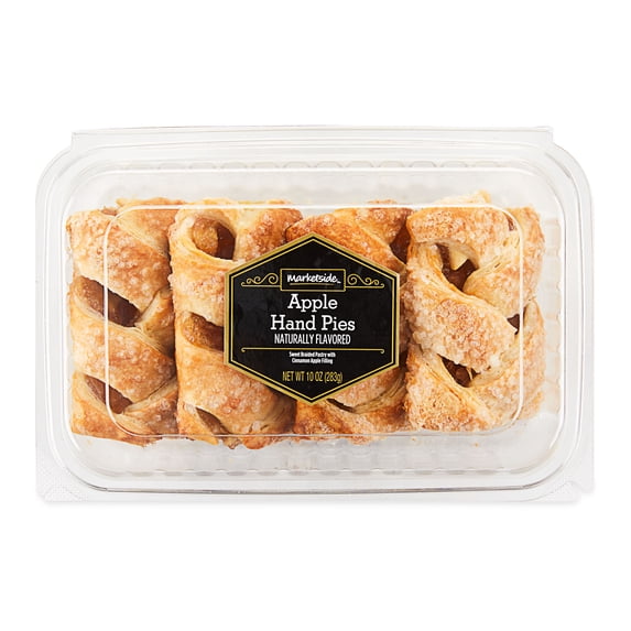 Marketside Handheld Apple Pies, 4 Count, 10 oz Plastic Tray with Flaky ...