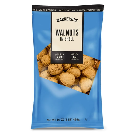 Marketside In-Shell Walnuts, 16 oz, Crunchy Snack for Salads and Baking ...