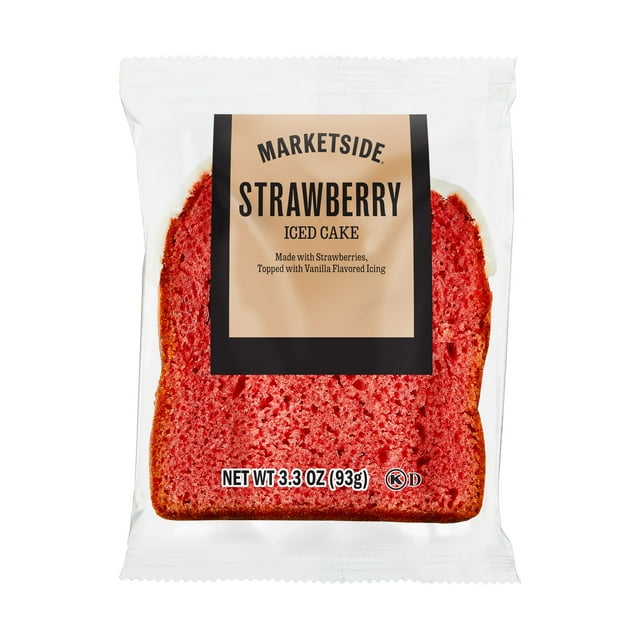 Marketside Individually Wrapped Iced Strawberry Cake, 3.7 oz - Walmart.com