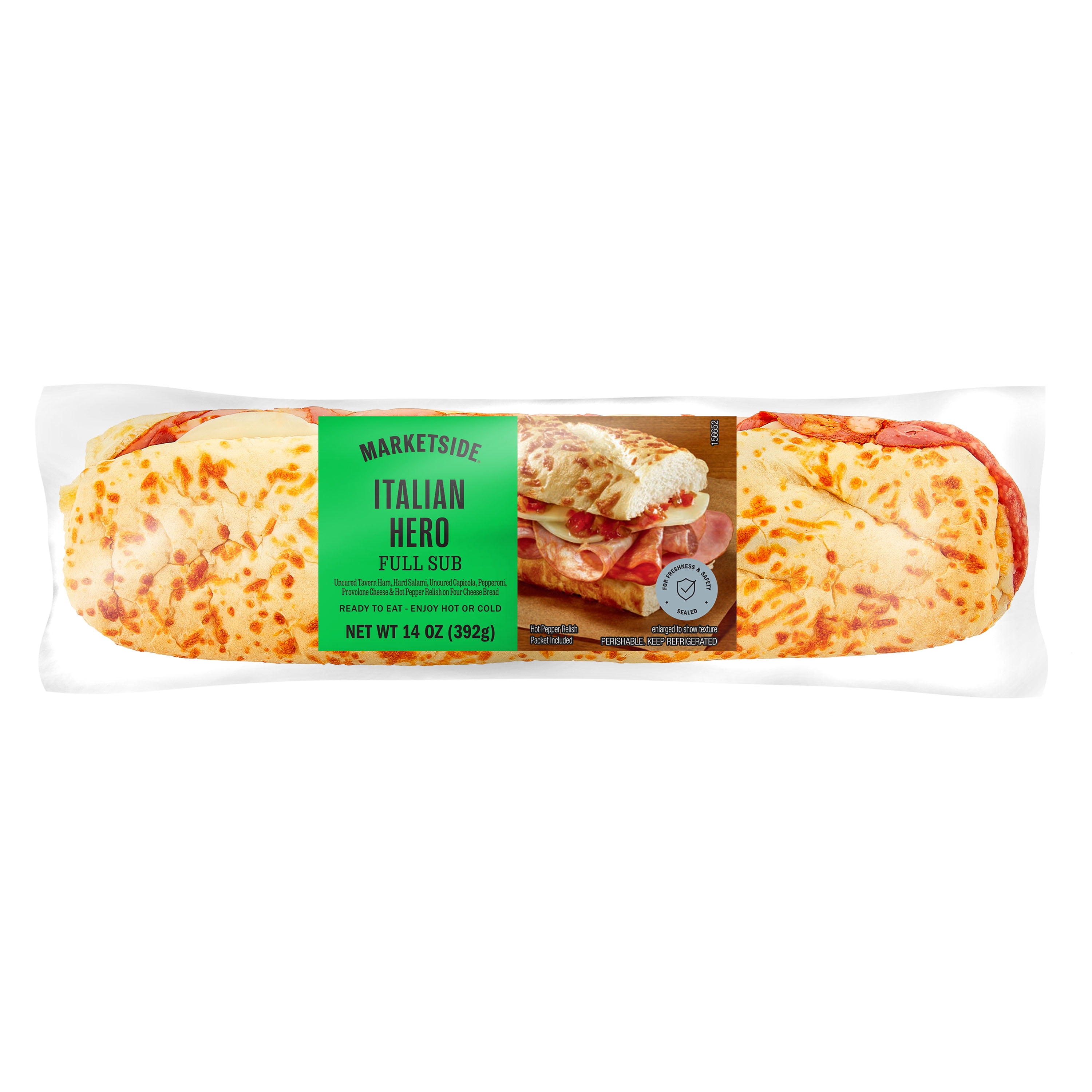 Marketside Italian Hero Sub Sandwich, Full, 14oz, 1 Count (Fresh ...