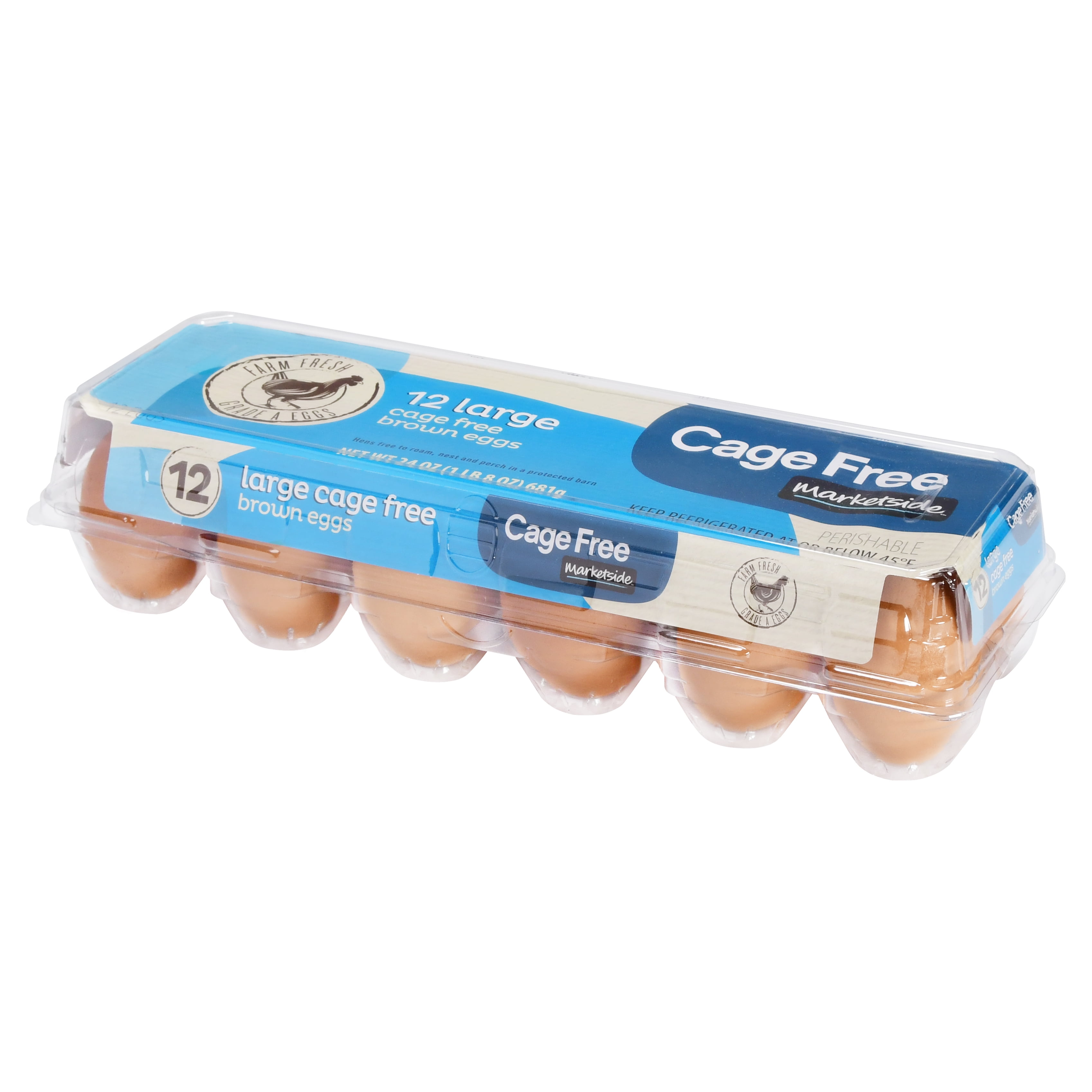 Marketside Large Cage-Free Brown Eggs, 12 Count - Walmart.com