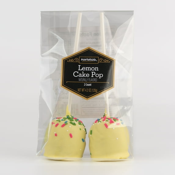 Marketside Lemon Cake Pops Ready to Eat 2 Count Pack Moist Lemon ...