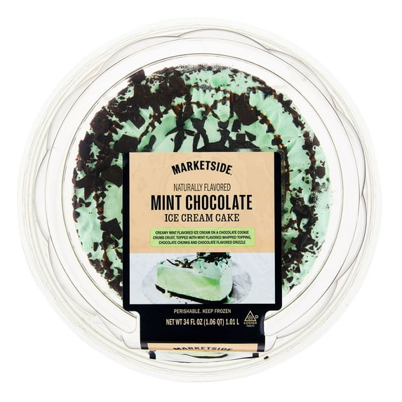 Marketside Mint Chip Ice Cream Cake, Mint Flavored Ice Cream with ...