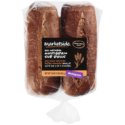 Marketside Multigrain Sub Rolls, 16 Oz - Walmart Business Supplies