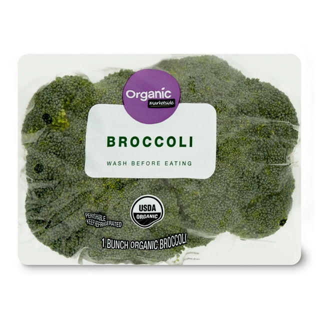 Marketside Organic Fresh Broccoli Bunch, Each - Walmart.com
