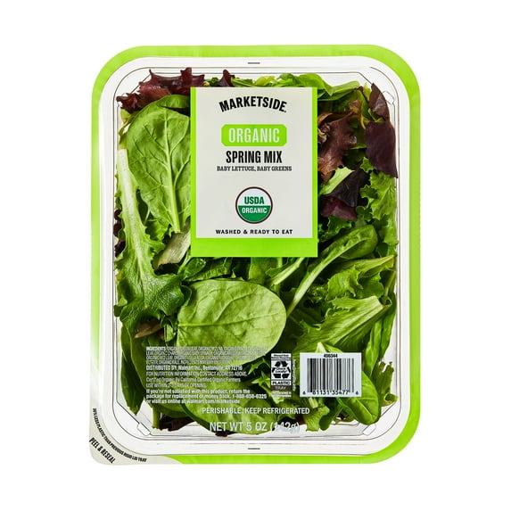 Marketside Fresh Spring Mix 5 oz Baby Lettuce Greens Radicchio Ready to ...