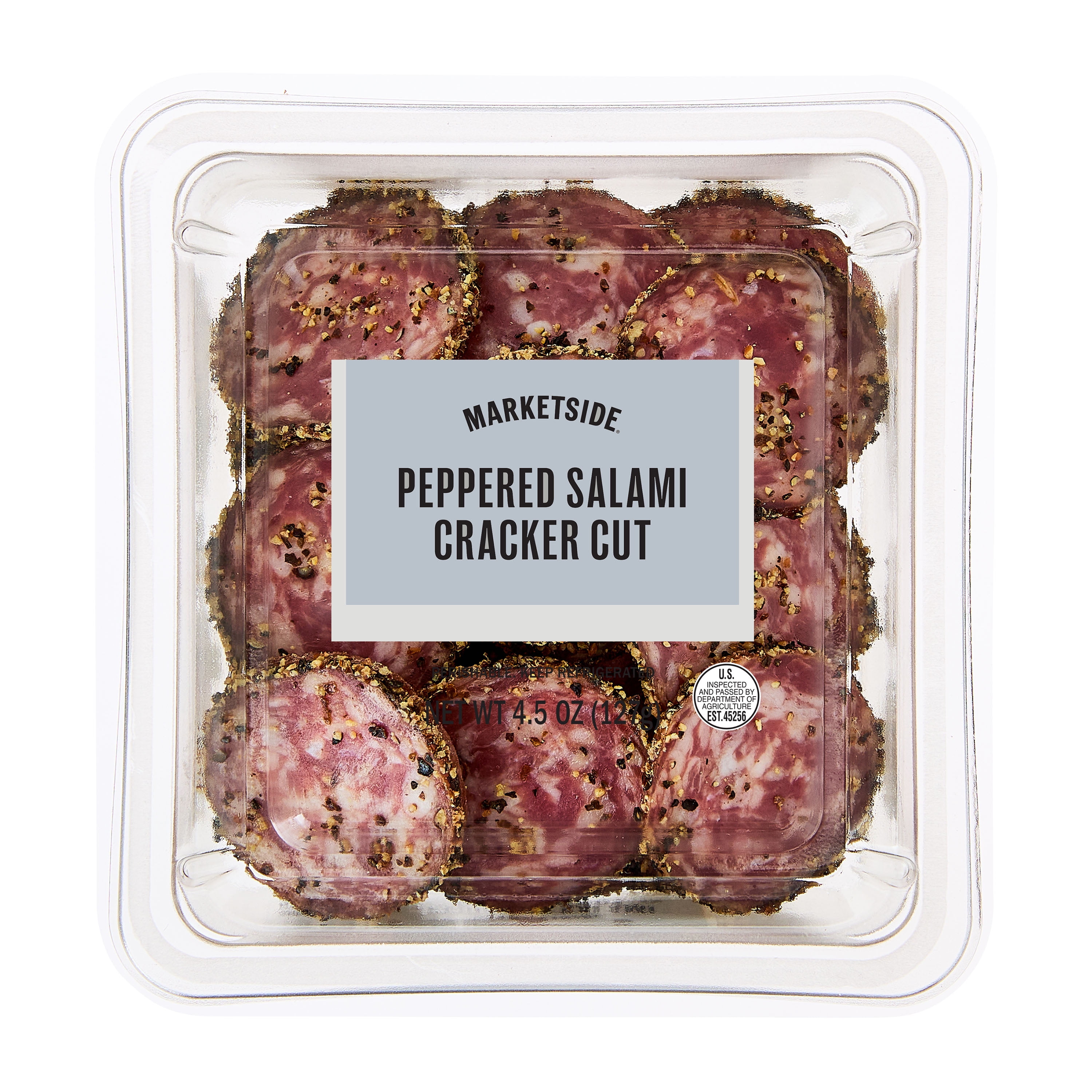 Marketside Peppered Salami Cracker Cut,7g Protein per Serving, 4.5oz ...