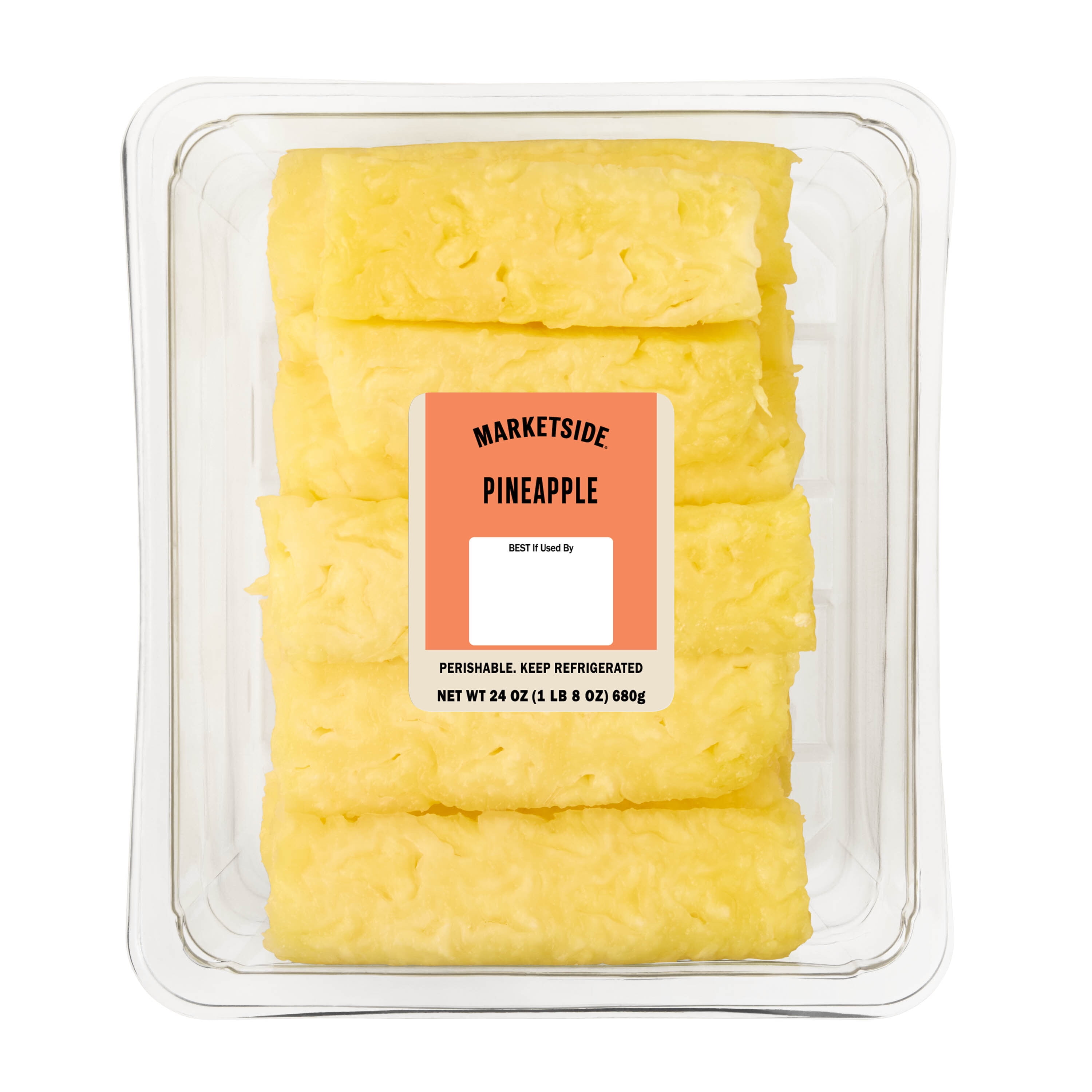 Marketside Cut Pineapple, 24 oz Bowl Fresh Juicy Fruit Healthy Snack ...