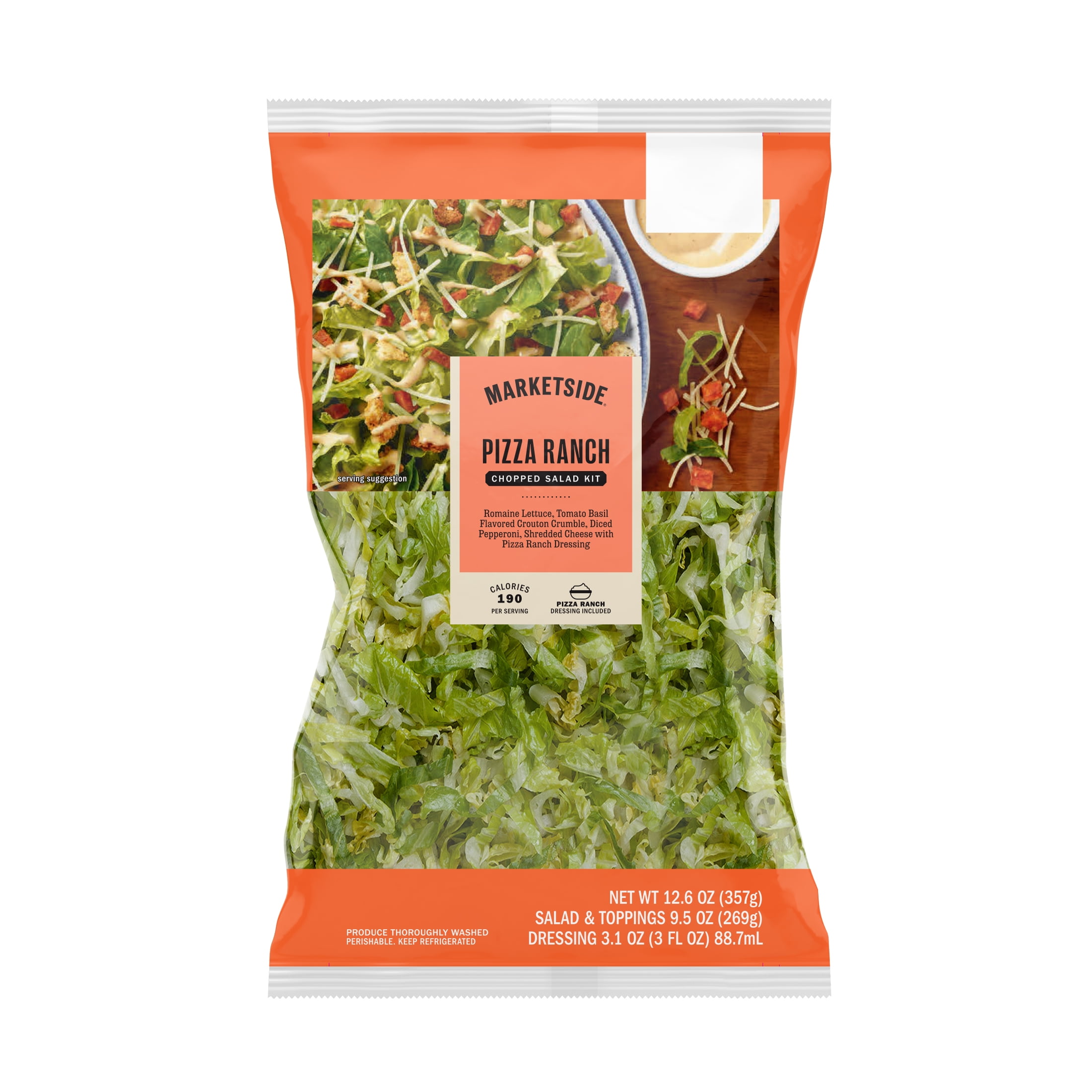 Marketside Pizza Ranch Salad Kit for Warehouse Breakrooms - Walmart ...