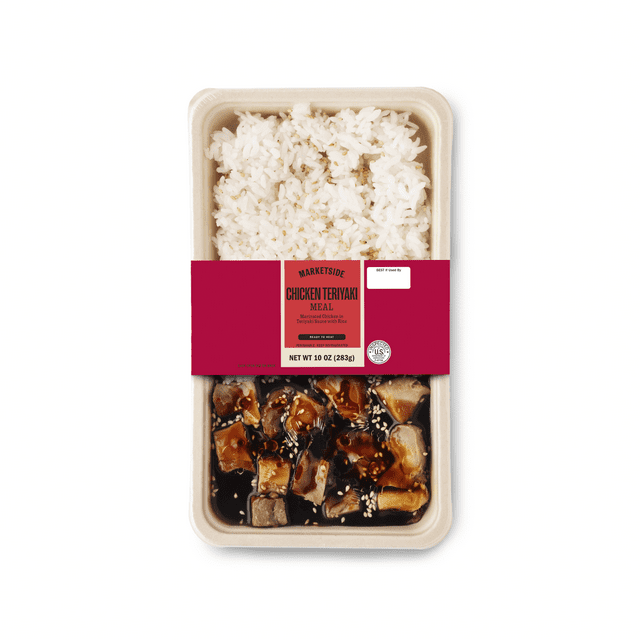 Marketside Ready to Heat Chicken Teriyaki Meal, 10 oz (Refrigerated ...