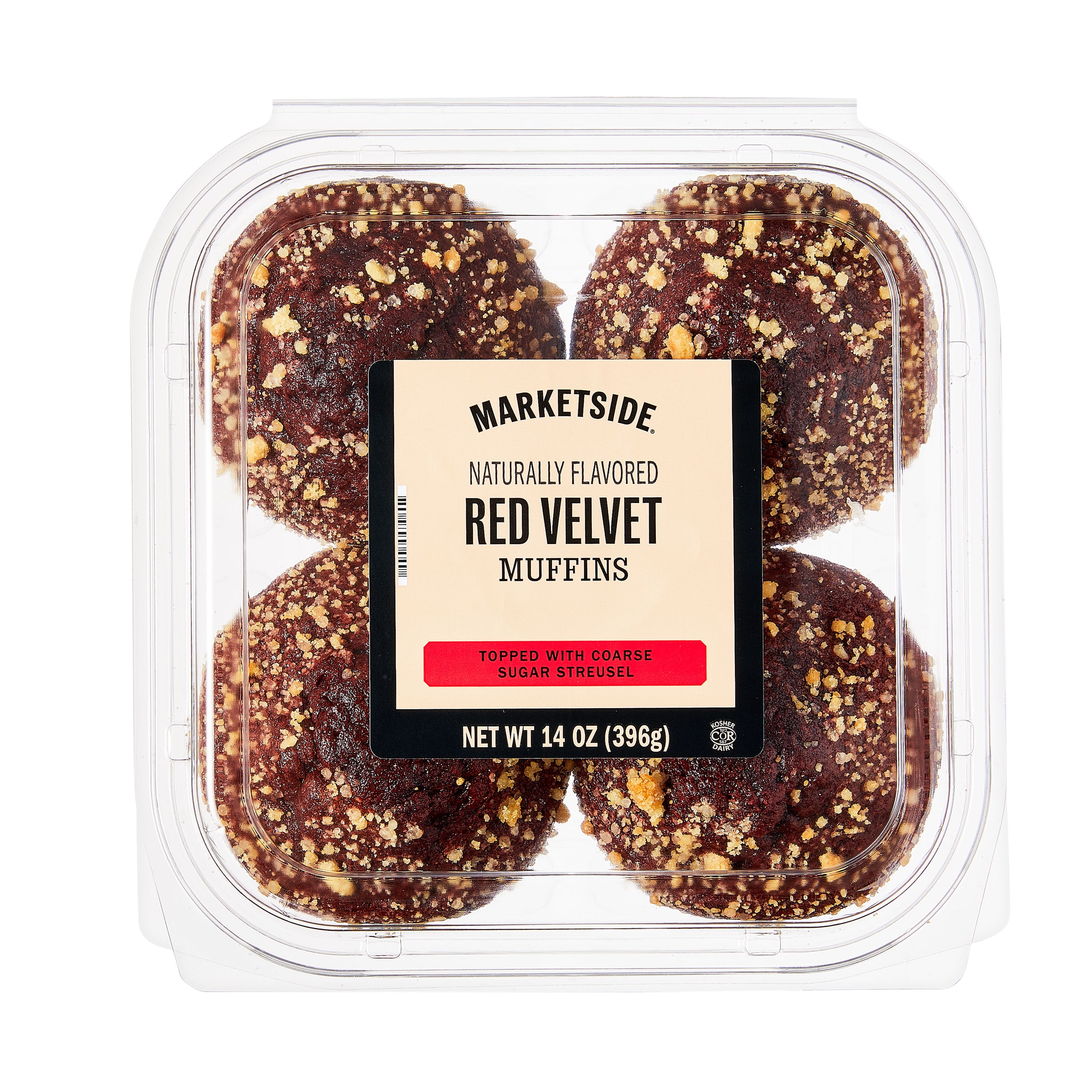 Marketside Red Velvet Regular Muffin, 14 oz, 4 Count - Walmart.com