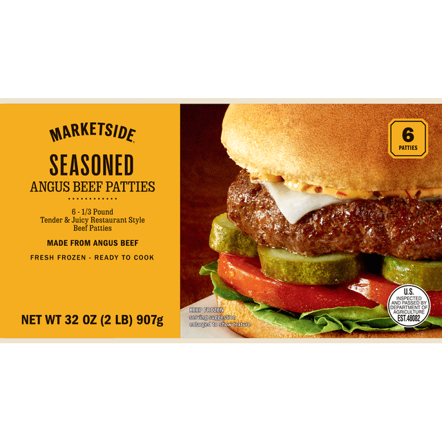 Marketside Angus Patties | Beef chuck for catering - Walmart Business ...