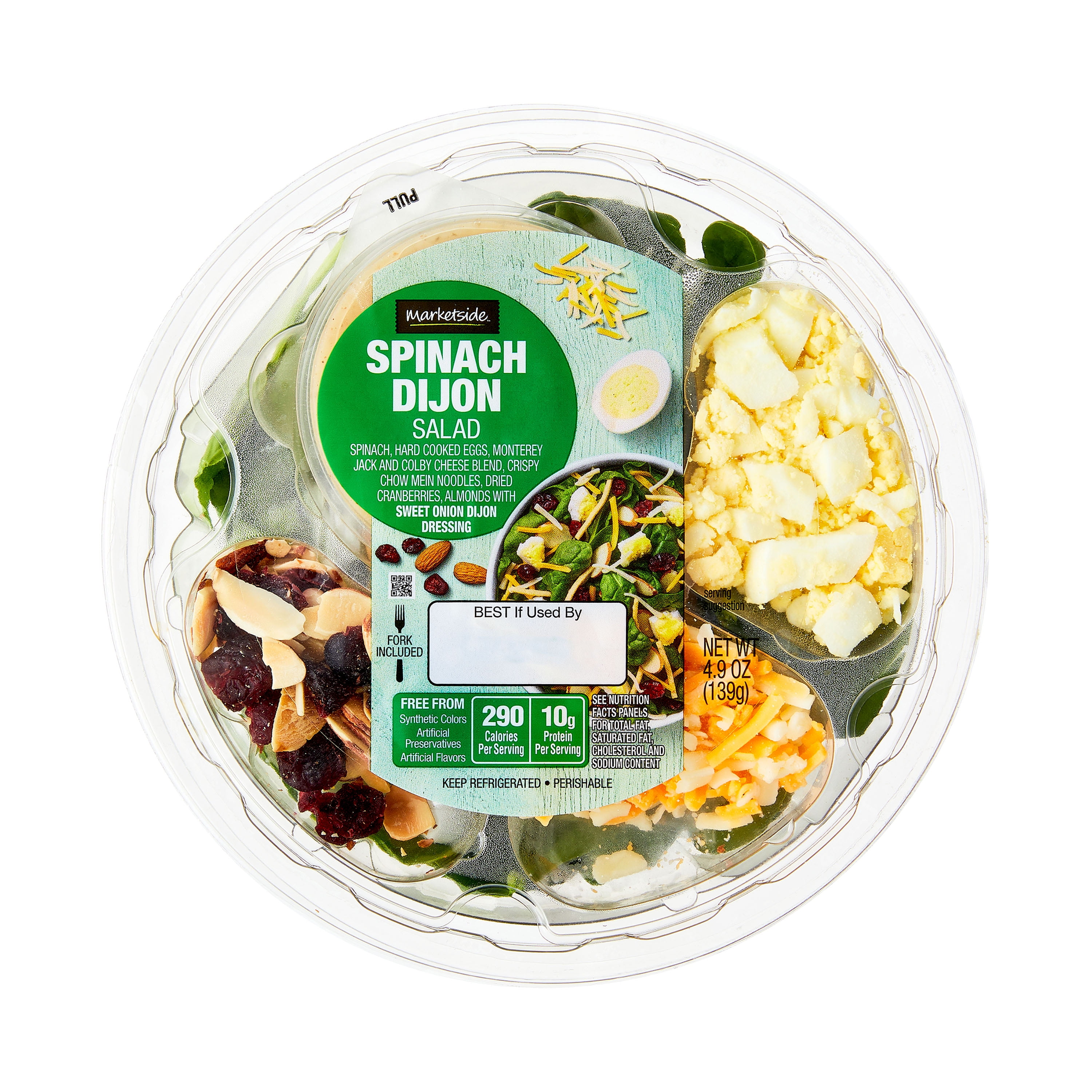 Marketside Spinach Dijon Salad, 4.9 oz Bowl (Fresh) - Walmart.com