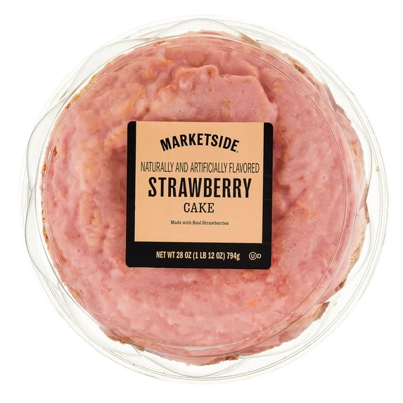 Marketside Strawberry Crème Cake 28 oz Shelf Stable Moist Cake with ...