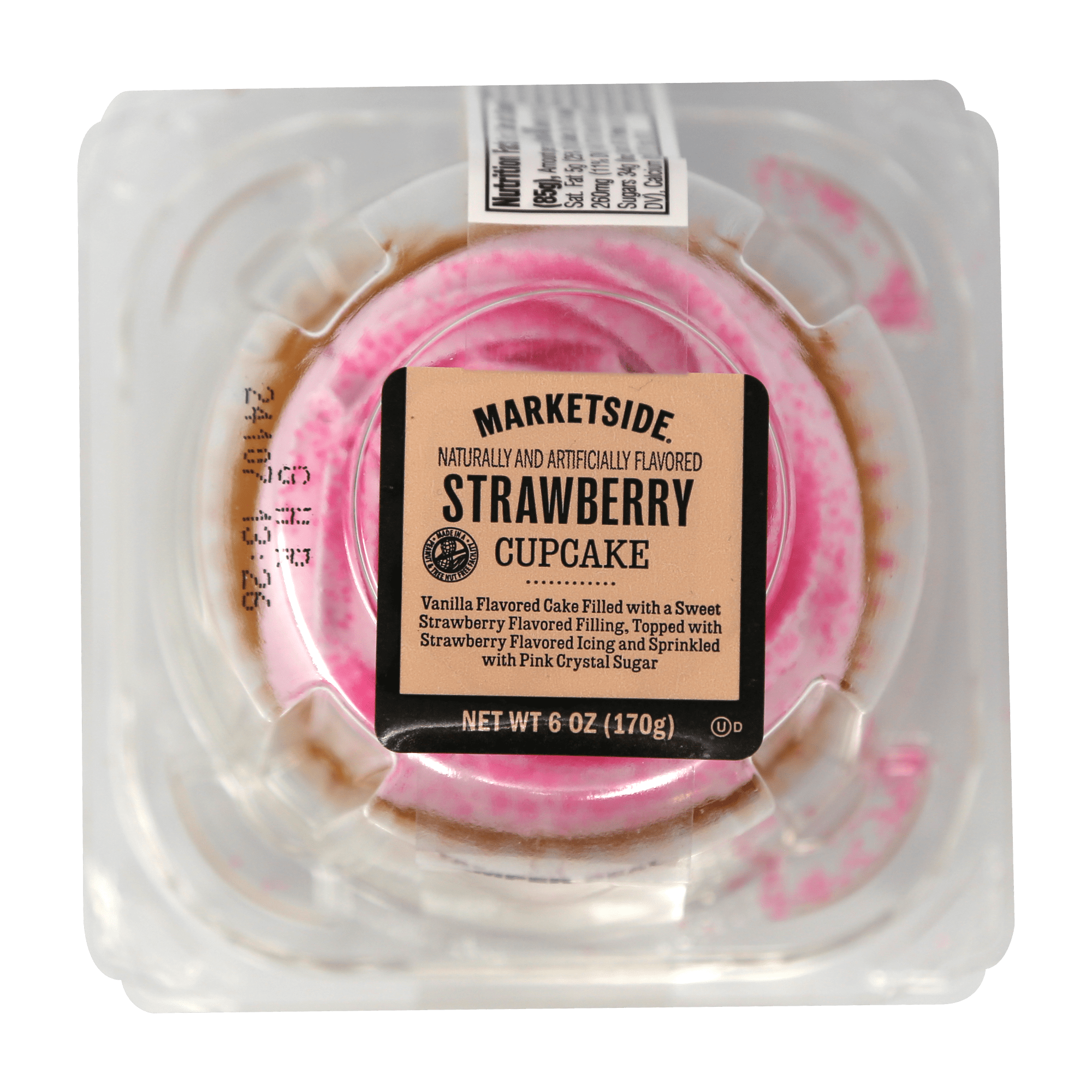 Marketside Strawberry Jumbo Cupcake 6 oz Soft melt-in-your-mouth treat ...