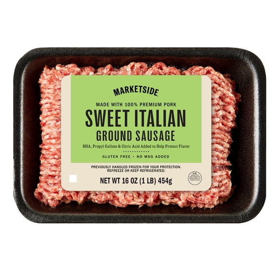 Marketside Sweet Ground Italian Sausage Pork 1lb Fresh - Walmart.com