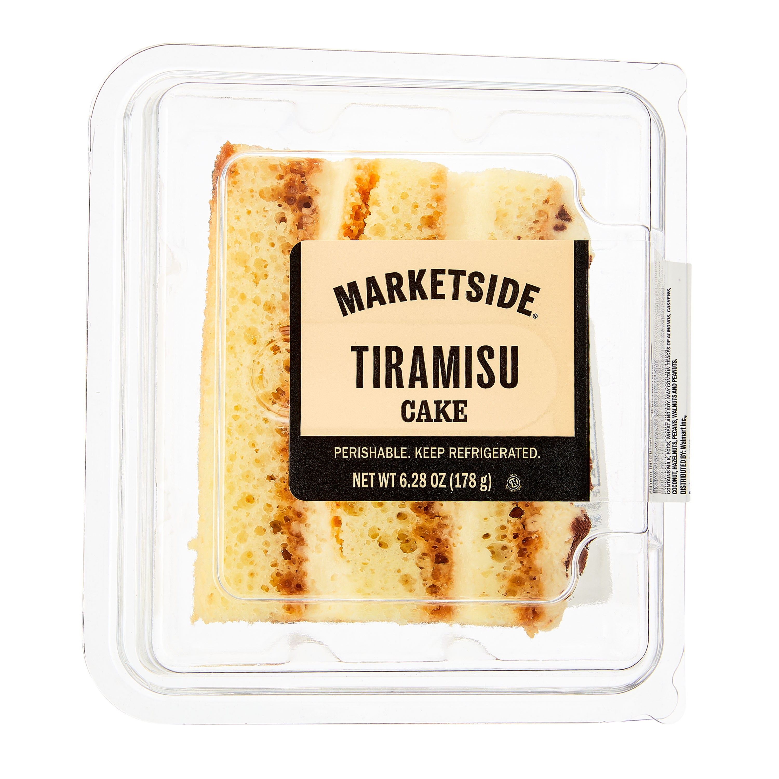 Marketside Tiramisu Layer Cake 6.28 oz, Coffee-Soaked Sponge and ...