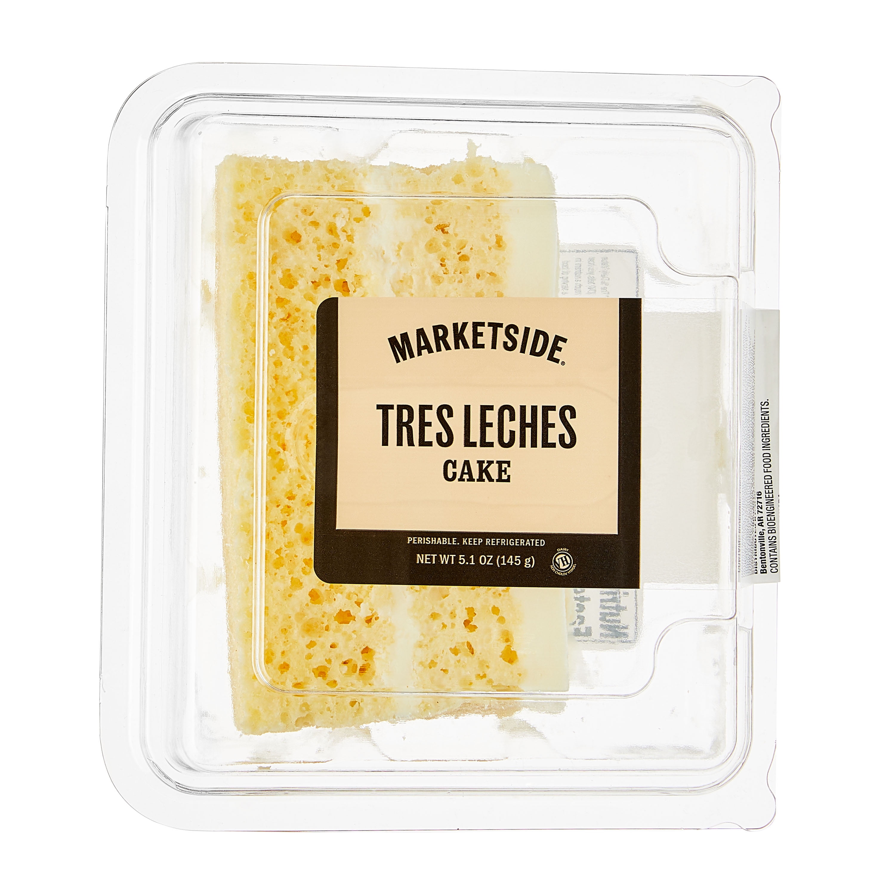 Marketside Tres Leche Cake, Vanilla Whipped Cream Filling, 5.8 oz ...