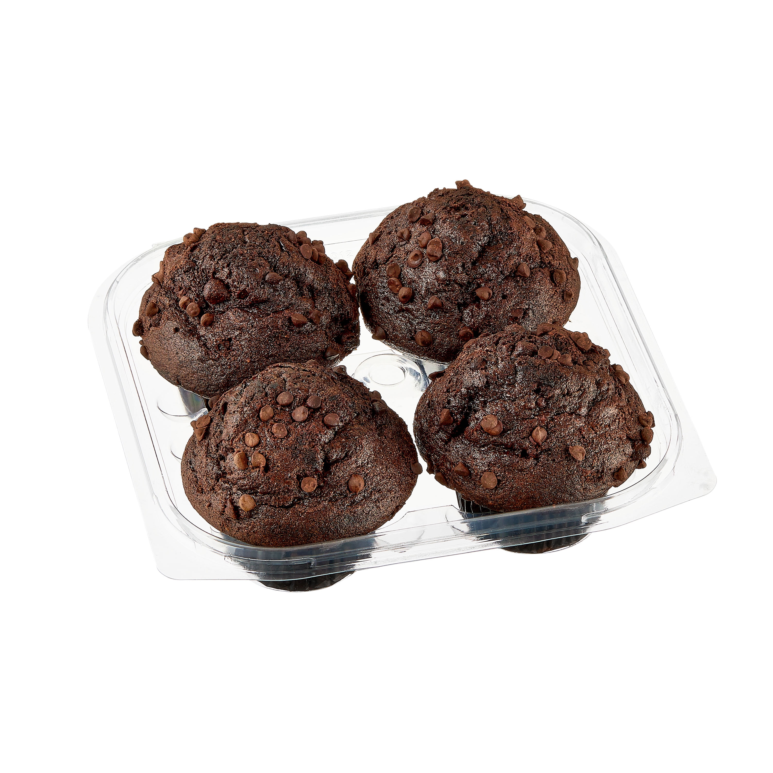 Marketside Triple Chocolate Regular Muffins, 14 oz, 4 Count - Walmart.com