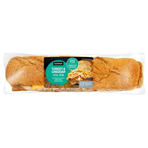 Marketside Turkey & Cheddar Sub, Full, 1 Count - Walmart Business Supplies