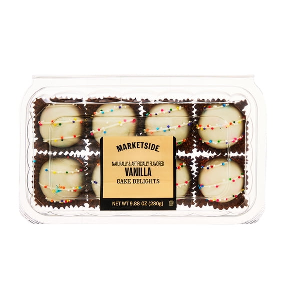 Marketside Vanilla Cake Balls 9.88 oz 8 Count Moist Flavorful Cake ...