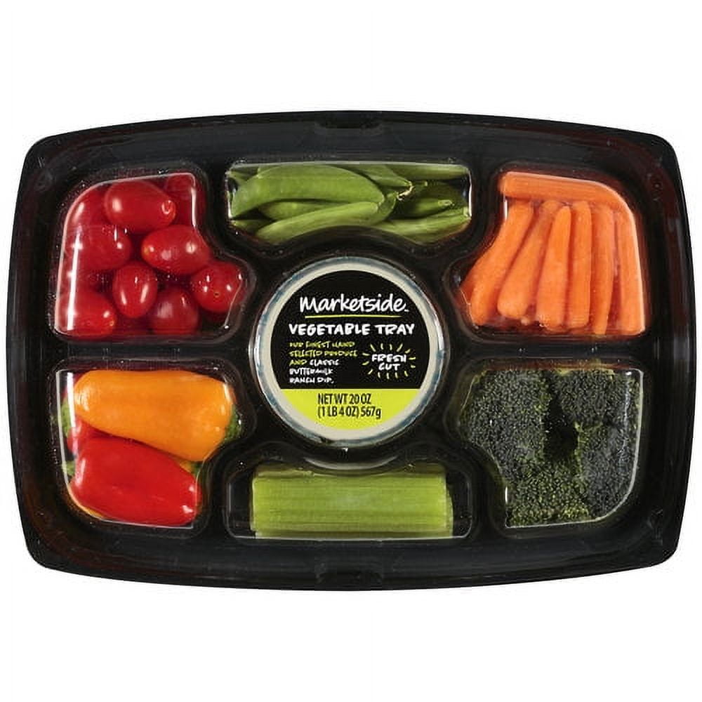 Marketside With Buttermilk Ranch Dip Vegetable Tray 20 Oz Walmart