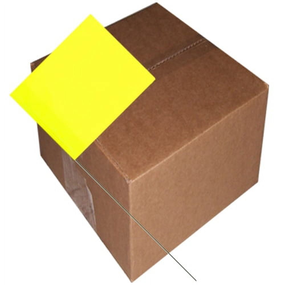 Marking Flags Fluorescent Yellow 4" x 5" Flag with 21" Wire Staff (1000 ...