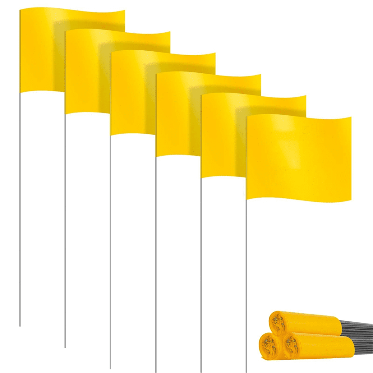 Marking Flags Marker Flags for Lawn 30 Pack, PVC Small Flags,Marking ...