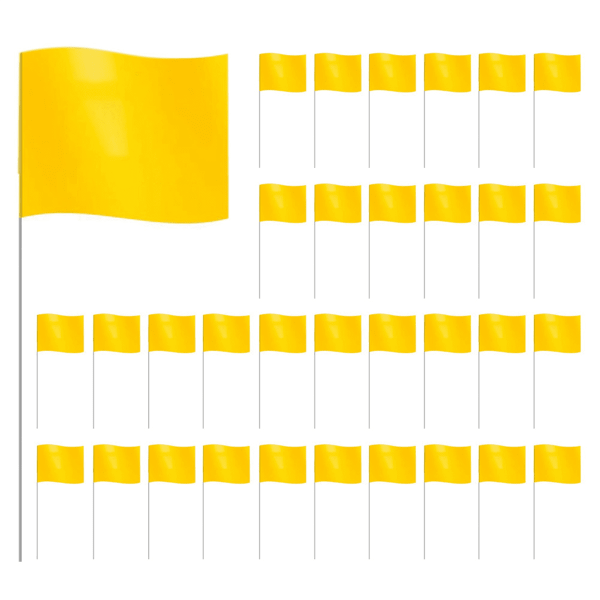 Marking Flags Marker for Lawn 60 Pack, PVC Small Flags,Marking Flags ...
