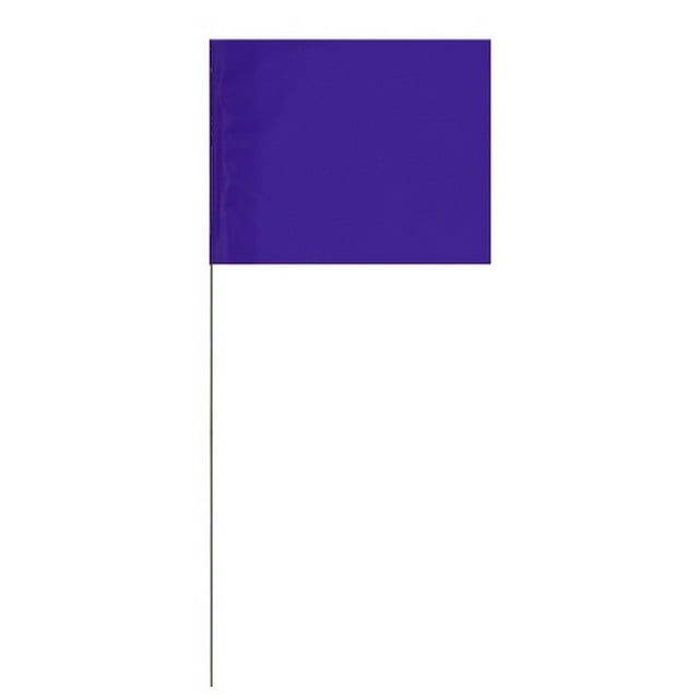 Marking / Survey Flags, 4" X 5" W/21" Wire, Several Colors, Purple ...