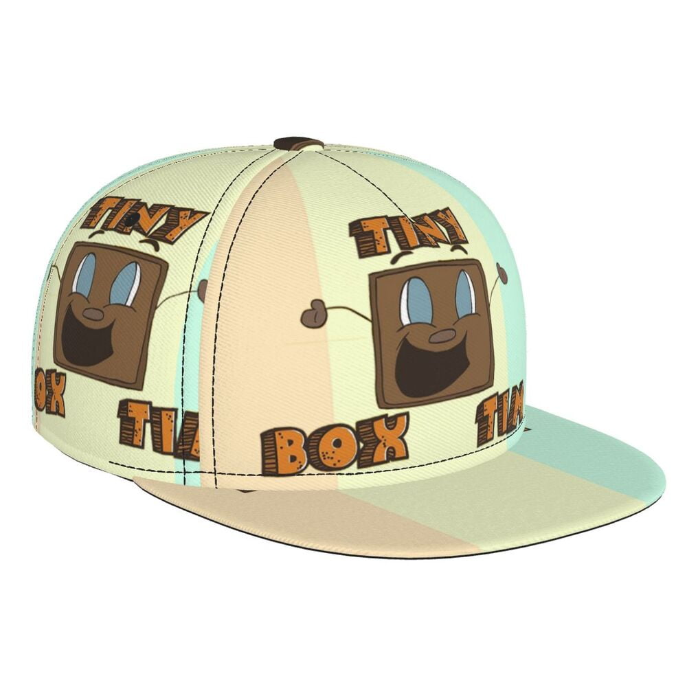 Markiplier Tiny Box Tim Adjustable Flat Brim Baseball Cap Snapback Hat Hip Hop Caps for Men ...