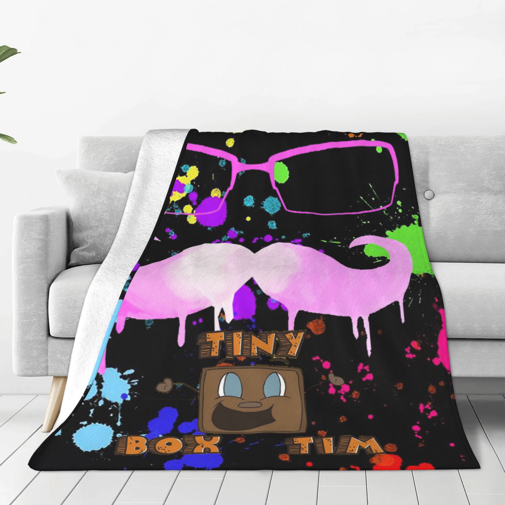 Markiplier Tiny Box Tim Soft Lightweight Bed Blankets Plush Fuzzy Cozy Blanket Microfiber Throw ...