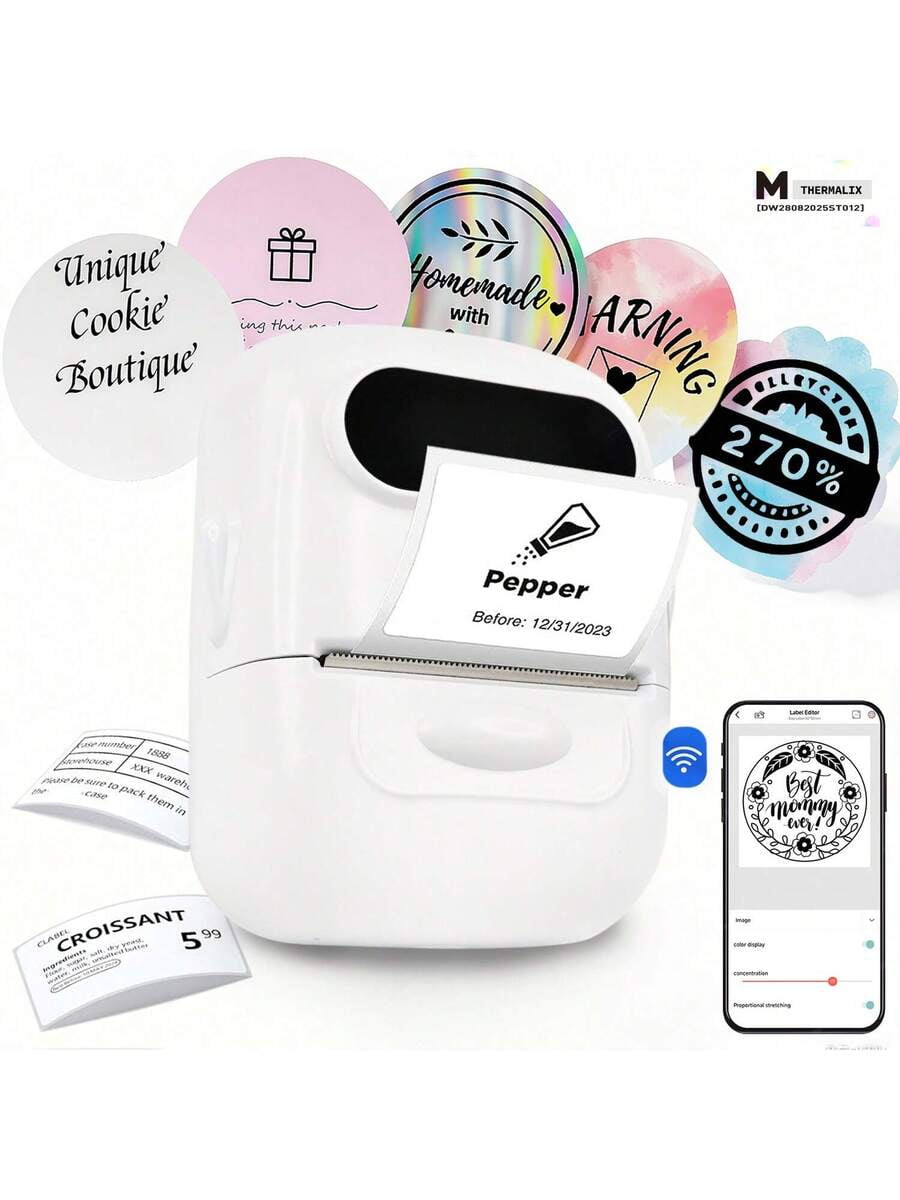 Marklife P50 Label Maker Machine with Tape - 2 Inch Bluetooth Portable ...