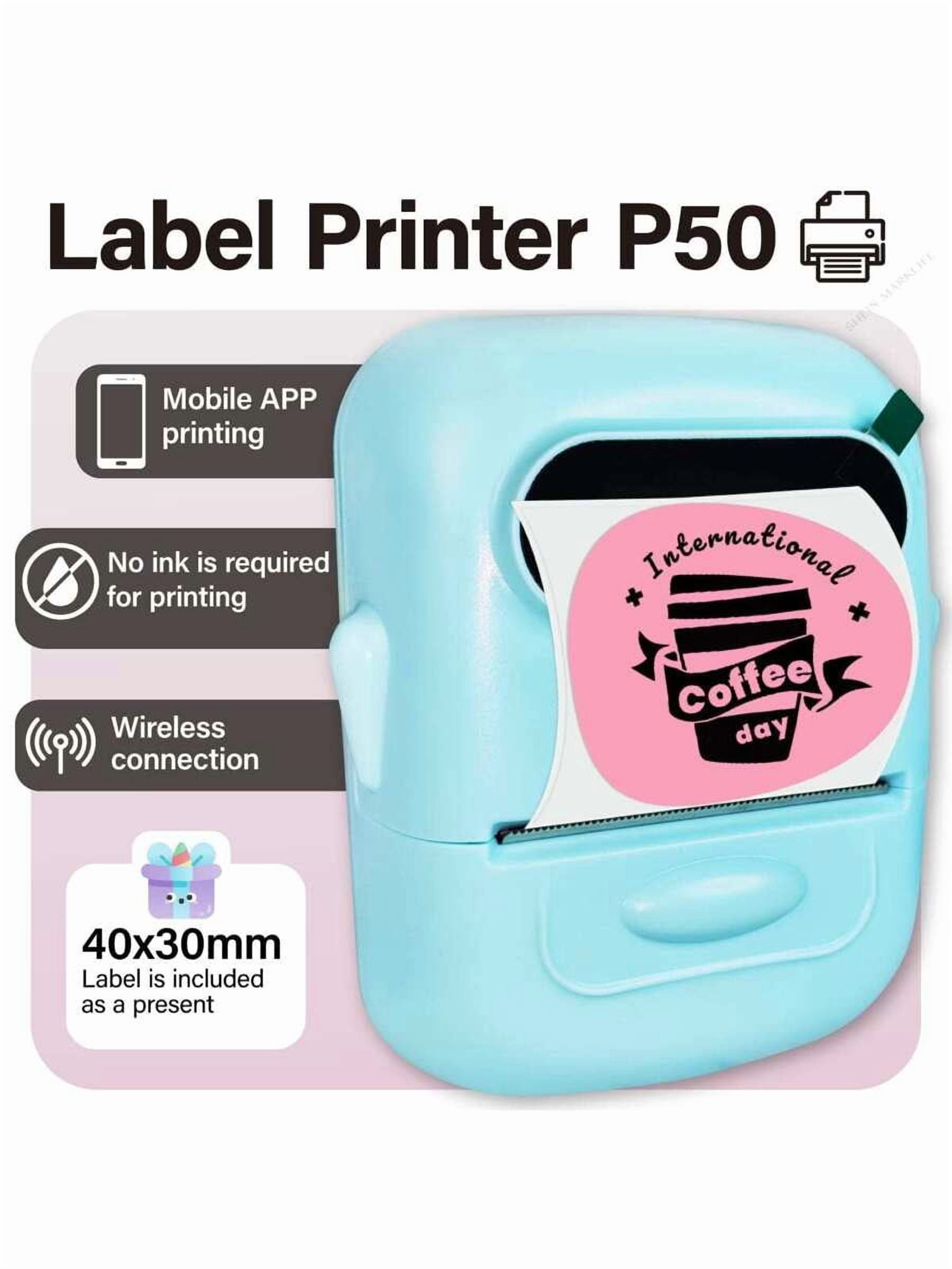 Marklife P50 Label Maker with Tape - 2" Portable Thermal Printer ...