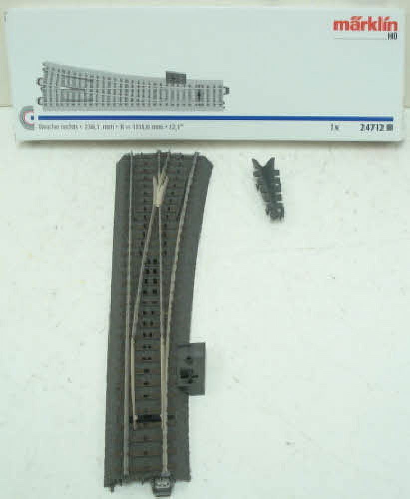 Marklin 24712 HO Right Hand Wide Radius C 2-Way Swich Turnout - Walmart.com